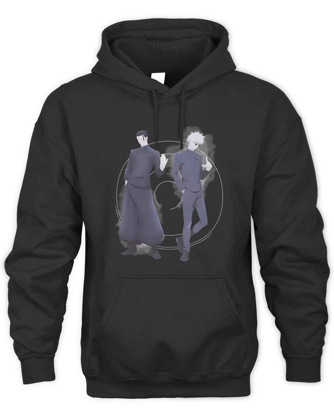 Jujutsu Kaisen Gojo And Geto Betta Fish Black Merch Hoodie | Ridaven